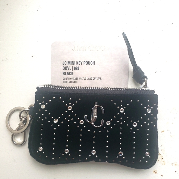 Jimmy Choo | Accessories | Nwt Jimmy Choo Womens Mini Key Pouch Velvet ...